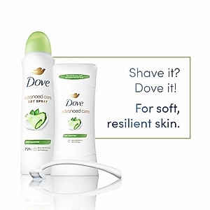 Dove Advanced Care Antiperspirant Deodorant Stick Cool Essentials 4 ct for helping your skin barrier repair after shaving 72 hour odor control and sweat protection with Pro Ceramide Technology 2.6 oz