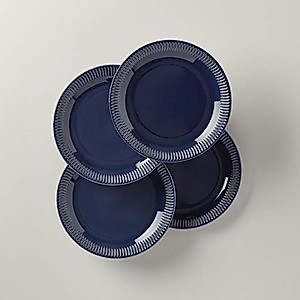 Lenox Navy Profile Stoneware 4-Piece Accent Plate Set, 3.90 LB