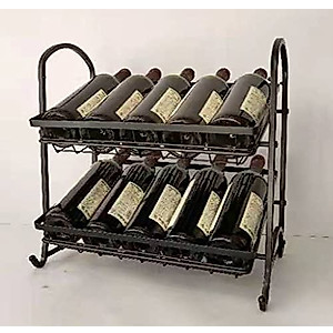 Giftburg Stackable Can Rack Organizer, Angle 2-Tier Tray Display Stand, Fruit Basket Stand, Potato Chip Rack, Multifunctional Can Dipsenser for Storing Canned Snacks Drinks and more, Black