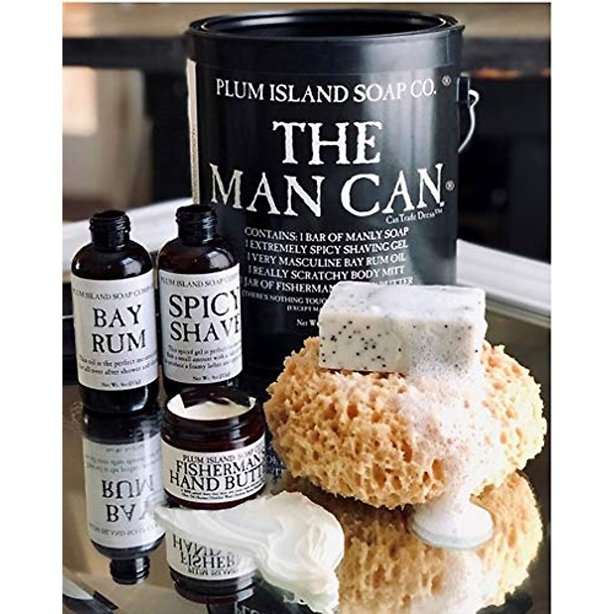 The Man Can All Natural Bath and Body Gift Set for Men