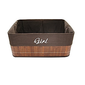 Laundry Hamper Bamboo Square Wicker Clothes Bin Basket Storage Bin Organizer-Girl Retail Dump Bin Folding Basket 100203NEW-NPF