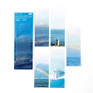 Transparent Bookmark, Landscape Theme Bookmark Lovely Bookmark for Students, Teenagers, Landscape Lovers, 5 Styles. (2)