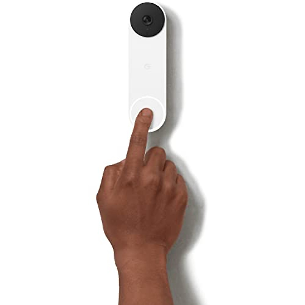 Google Nest Doorbell (Battery) - Wireless Doorbell Camera - Video Doorbell - Snow -1 Count (Pack of 1)