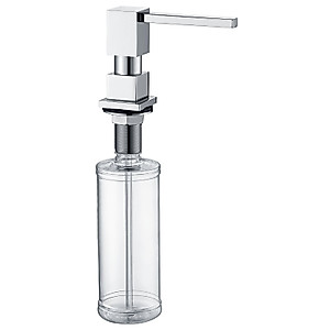 Soap Dispenser, Soap Dispenser for Kitchen Sink, Dish Soap Dispenser Chrome, Heavy Duty Soap Dispenser Pump Head, Built in Soap Dispenser