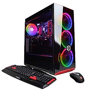 CyberpowerPC Gamer Xtreme VR Gaming PC, Intel Core i5-9400F 2.9GHz, NVIDIA GeForce GTX 1660 6GB, 8GB DDR4, 120GB SSD, 1TB HDD, WiFi Ready & Win 10 Home (GXiVR8060A7, Black)