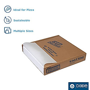 Dixie Parchment Silicon-Coated Pizza Sheet by GP PRO (Georgia-Pacific), White, 27S16, 16" Length x 16" Width, (Case of 1,000)