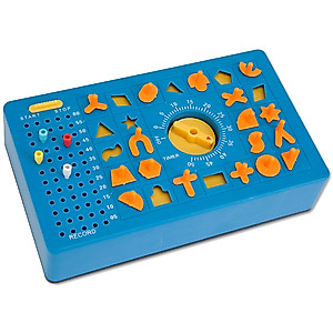 TimeShock Game-Retro Timed Fun Board Game, Game Unit with Timer and Pop-up Tray - Game Measures 9" x 5" x 2"