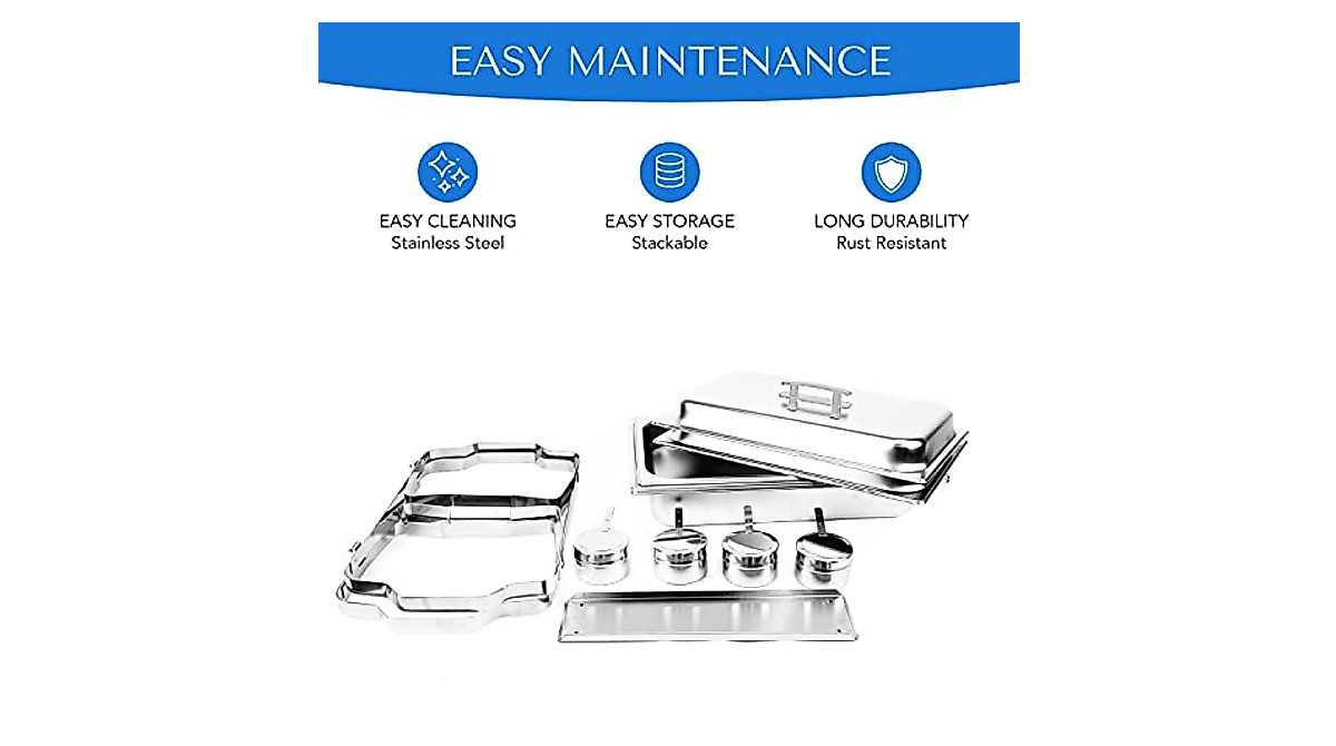 Alpha Living 8QT Chafing Dish Set - Stainless Steel Quality