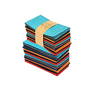 Ruvanti Cloth Napkins Set of 12, 18x18 Inches Napkins Cloth Washable, Soft, Durable, Absorbent, Cotton Blend. Table Dinner Napkins Cloth for Hotel, Lunch, Restaurant, Weddings, Parties - Multi Color