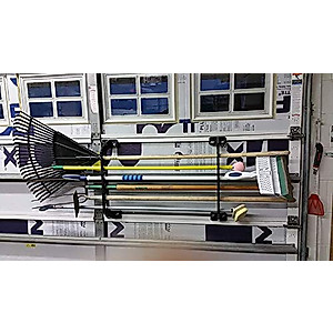 Cobra Storage Garage Door Fishing Rod Holder Rack - 21" (21 inch (4 panel garage doors))