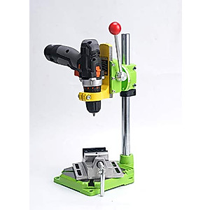 Floor Drill Press stand with aluminum vise/Rotary Tool Workstation Drill Press Work Station/Stand Table for Drill Workbench Repair,Drill Press Table,Table Top Drill Press90° Rotating Fixed Frame
