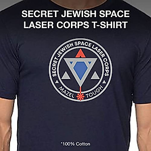 Dissent Pins - Secret Jewish Space Laser Corps T-Shirt - Navy - M