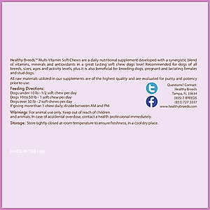 Healthy Breeds French Bulldog Multi-Vitamin Soft Chews 60 Count