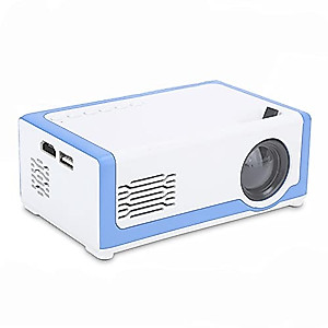 Projector, Full HD 1080P Mini Projector, with Ultra-High Luminous Flux/30,000 Hours Standby/3D HiFi Speaker Mini Led Projector, Support Hdmi/AV/USB/SD, Home Theater Projector(US)