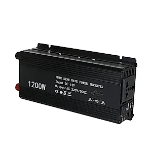 12V24V to 220V Vehicle Pure Sine Inverter Pure Sine Wave 600w1200W High Power Inverter Solar Inverter (Color : 24V, Size : 600W)