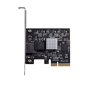 StarTech.com 1 Port PCI Express 10GBase-T/NBASE-T Ethernet Network Card - 5-Speed Network Support: 10G/5G/2.5G/1G/100Mbps - PCIe 2.0 x4 (ST10GSPEXNB)