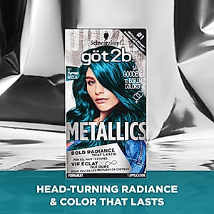 Got2b Metallics Permanent Hair Color, M77 Mermaid Green