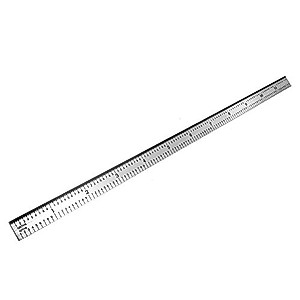Benchmark Tools 466651 Flexible 12 Inch 5R Machinist Rule with 1/10, 1/100, 1/32 and 1/64 Markings Stainless Steel Non-Glare Satin Chrome Finish Conforms to EEC-1 Accuracy Standards (1)
