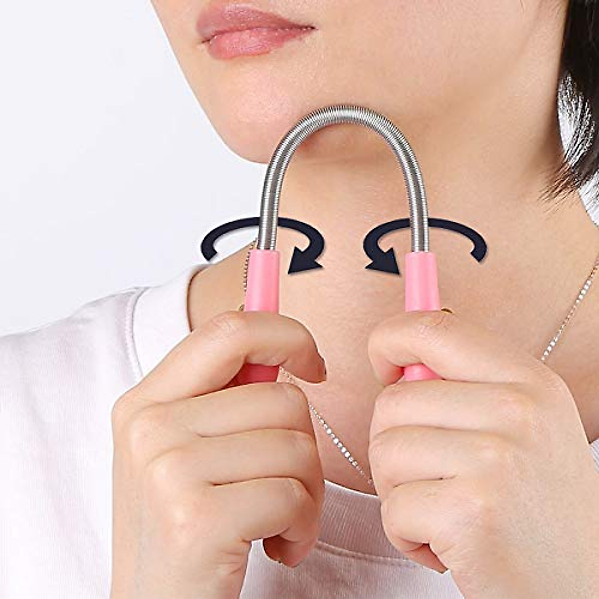 Dr.Nail Facial Hair Remover for Women,3Pcs Hair Remover Spring Threading Tool (purle)