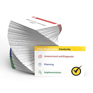 CNA Study Cards 2024-2025: CNA Test Prep with Practice Test Questions for the Certified Nursing Assistant Exam [Full Color Cards]