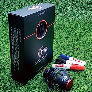 BIRDIE79 Premium Quality360-Degree Birdie Liner Drawing Alignment Tool Kit- 360-Degree Triple 3-Line Golf Ball Marker Stencil with Gift Box Including 3 Color Marker Pens-Patent Pending.