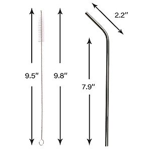 EBE EmmasbyEmma Stainless Steel Grandparents Gift Set, 20 oz Tumbler for Grandma & Grandpa, Rose Gold & Black, Includes Straw & Brush
