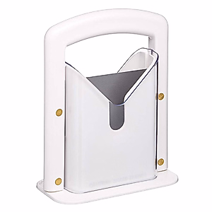 Hoan The Original Bagel Guillotine Universal Slicer, 9.25-Inch, White