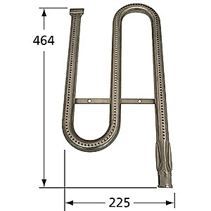 Curved Stainless Steel Burner (Left) for Ducane Grills