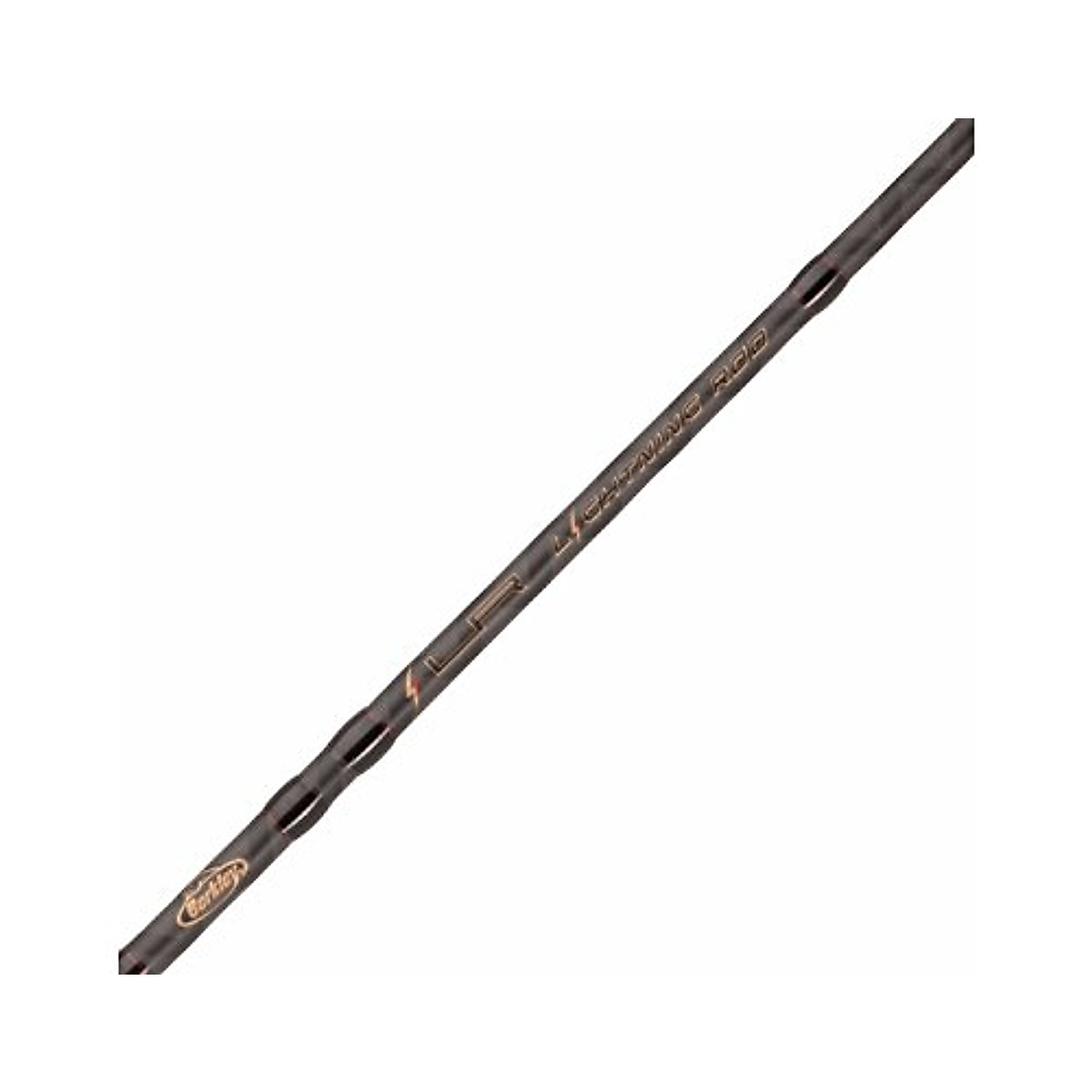 Berkley 6’6” Lightning Rod Spinning Rod, One Piece Spinning Rod, 6-12lb Line Rating, Medium Light Rod Power, Moderate Fast Action, 1/16-3/8 oz. Lure Rating,Brown