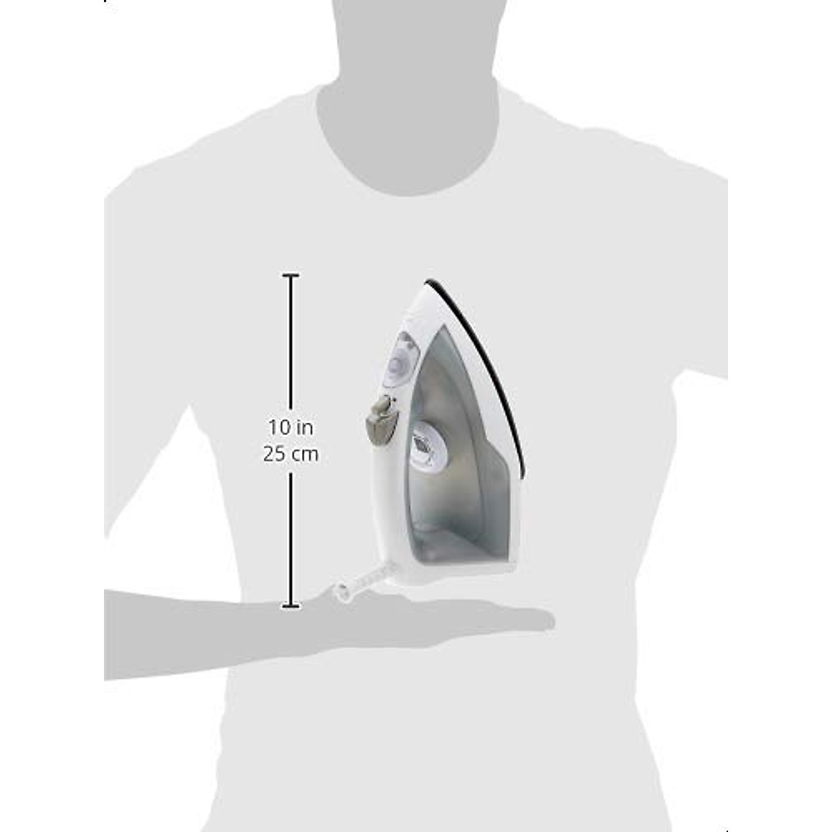 Amazon Basics Teflon Soleplate Steam Iron, 1200-Watt