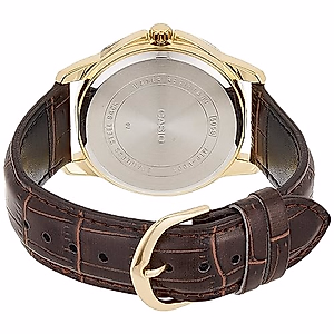 Casio Men's MTP-V004GL-9A Date Quartz Watch with Genuine Leather