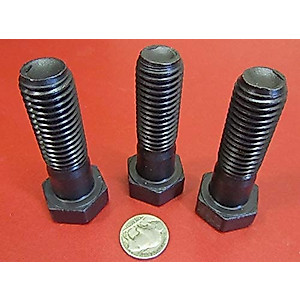 Generic Class 10.9 Steel Hex Bolts M18 x 2.5 mm x 60 mm Long PT 5 pcs, Bolt-1699-21-11, Black