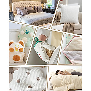 PLANTIONAL Natural Cotton Batting for Quilts: 59-Inch x 79-Inch Light Weight Purely Natural All Season Quilt Batting for Quilts, Craft and Wearable Arts