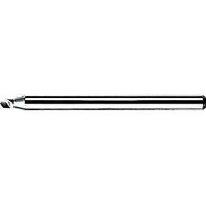 KYOCERA 885-0197.085 Series 885 Micro Drill Bit for Brass, 1 Flutes, 0.50 mm Cutting Diameter, 120 Degree Cutting Angle, 2.15 mm Cutting Length, 3 mm Shank Diameter, 38 mm Length, Carbide, Uncoated