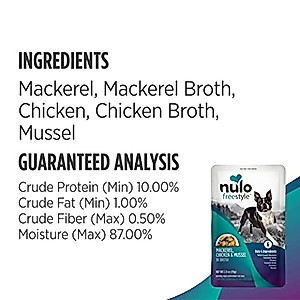 Nulo Freestyle Puppy & Dog Wet Dog Food Topper, Premium All Natural Grain-Free, Real Meat Dog Food Topper with High Animal-Based Protein and Only 5 or Less Ingredients With No Additives
