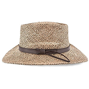Stetson Men's Gambler Straw Cowboy Wheat Hat, Seagrass, Large/X-Large