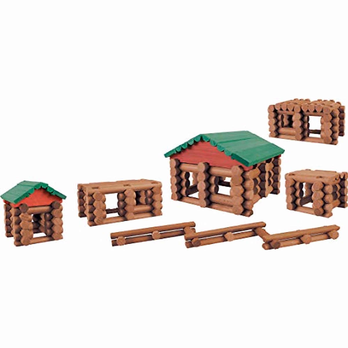 LINCOLN LOGS Collector's Edition Village Set - 327 Real Wood Pieces, Ages 3+, Retro Building Toy for Boys/Girls, Creative Construction Game