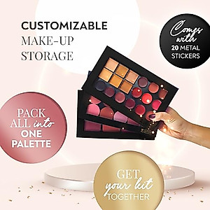 Z Palette Large Magnetic Makeup Palette, Empty Magnetic Palette, Universal Magnet makeup palette for Eyeshadows, Powders, Customizable Beauty Organizer with Clear Window