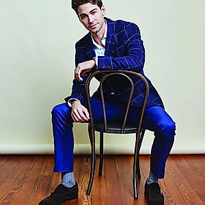 GOLDTOE Men's Classic Canterbury Crew Dress Socks, 3-Pairs, Black/Black, Large