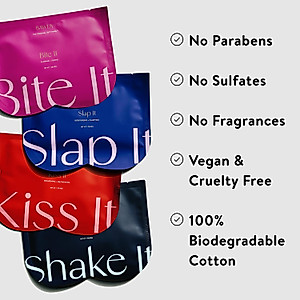 BAWDY Bite It - Plant Based Collagen Butt Mask - Hydrating + Toning Beauty Mask for Your Butt - 2 Sheets, One for Each Cheek - Clean Beauty Mask for Your Butt (2 Sheets - Single Use)
