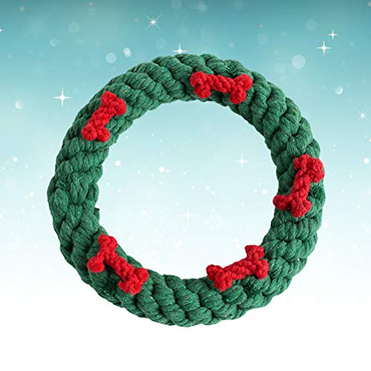 ULTECHNOVO Puppy Toys pet Teething Rings Puppy Training Toy Dog chew Rope Puppy Puzzle Toys Educational Toys Pet Donuts Toys Pet Woven Rope Toy Christmas pet Dog chew Rings The Dog Toy Set