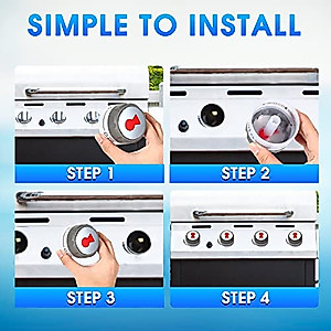 Upgraded Grill Lighted Control Knobs for Weber 91538 E-470/670, S-460/470/660/670