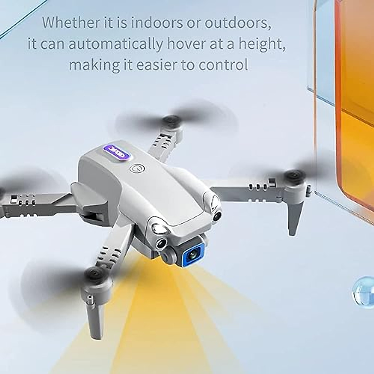 RKSTD RC Drone With Camera - One Button Takeoff/Landing, Gravity Sensor, Gesture Control, 3D Flip, Voice Control, HD RC Drone For Kids, Fpv Adult Beginner RC Drone, Holiday Gift