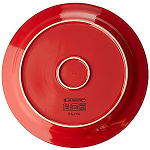 Le Creuset Stoneware Set of 4 Dinner Plates, 10.5" each, Cerise