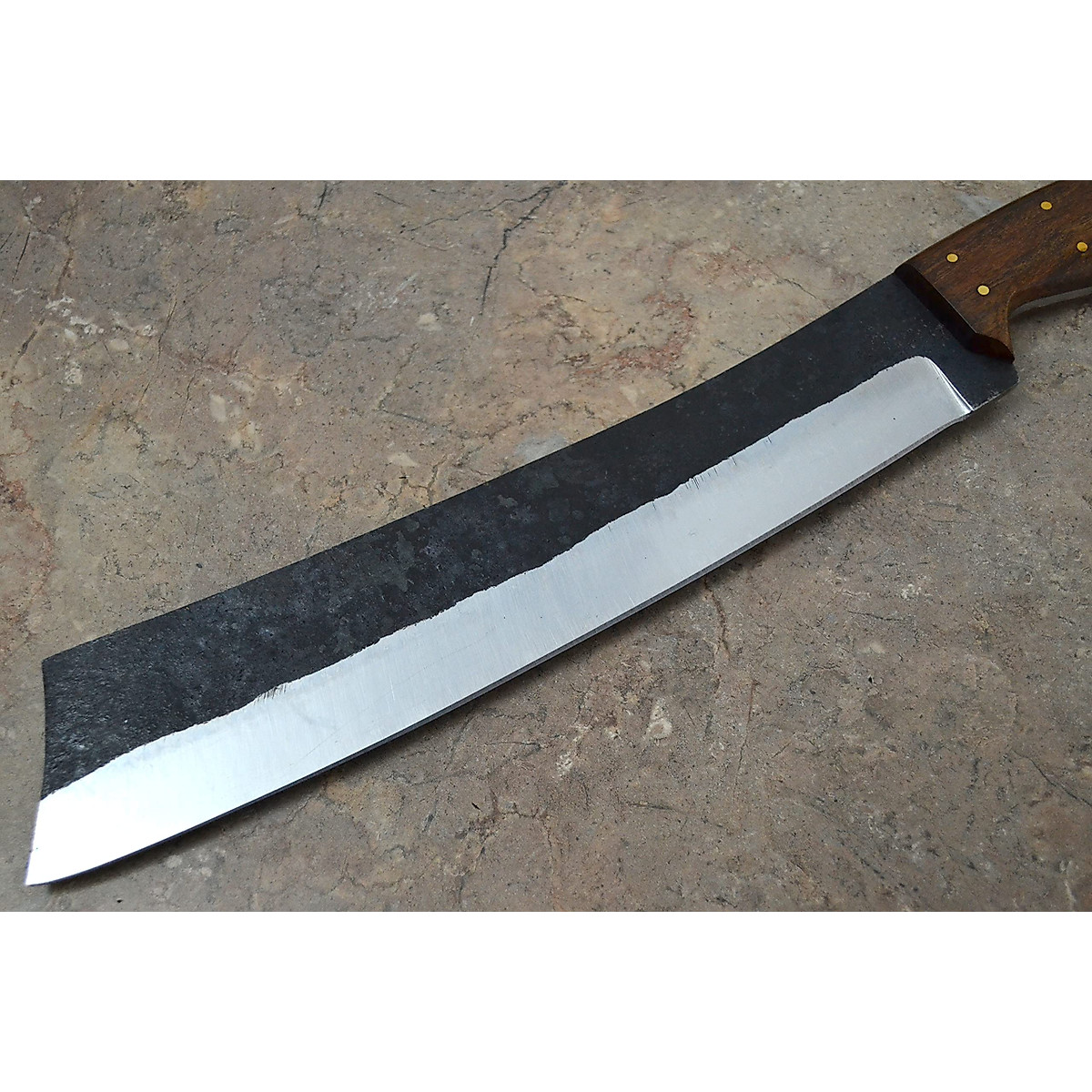 Gneric Ocean Axis Supplies Serbian Meat Cleaver Hand Forged Heavy Duty Bone Chopper Full Tang Butcher Knife High Carbon Steel Chef's Custom Made Rail Track Viking Machete