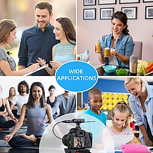 HOTEC Replacement Headset Microphone with 3.5mm Locking Screw Plug, Unidirectional Microphone Replacement Mic Compatible Wireless Microphone System