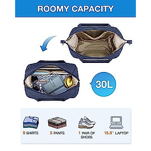 Weekender Bags for Women, BAGSMART Gym Bag with Yoga Mat, Travel Duffle Overnight Bag for Travel Essentials, Large Hospital Bag for Labor and Delivery(Grey)