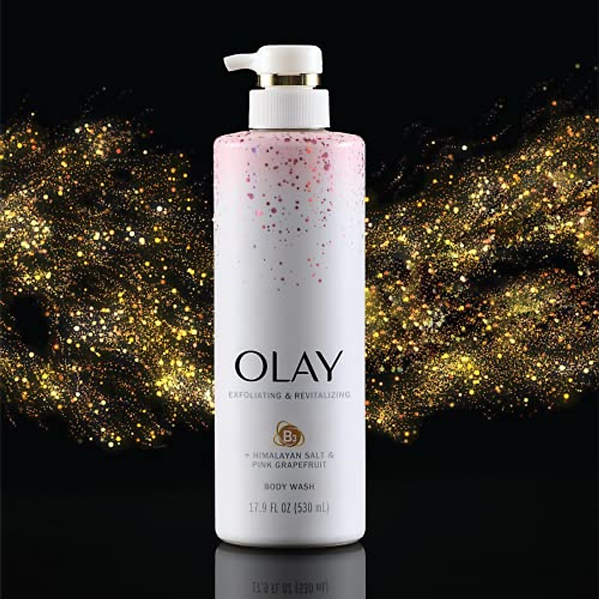 Olay Exfoliating & Revitalizing Body Wash With Himalayan Salt Pink Grapefruit and Vitamin B3 20 Fl Ounce 4 count