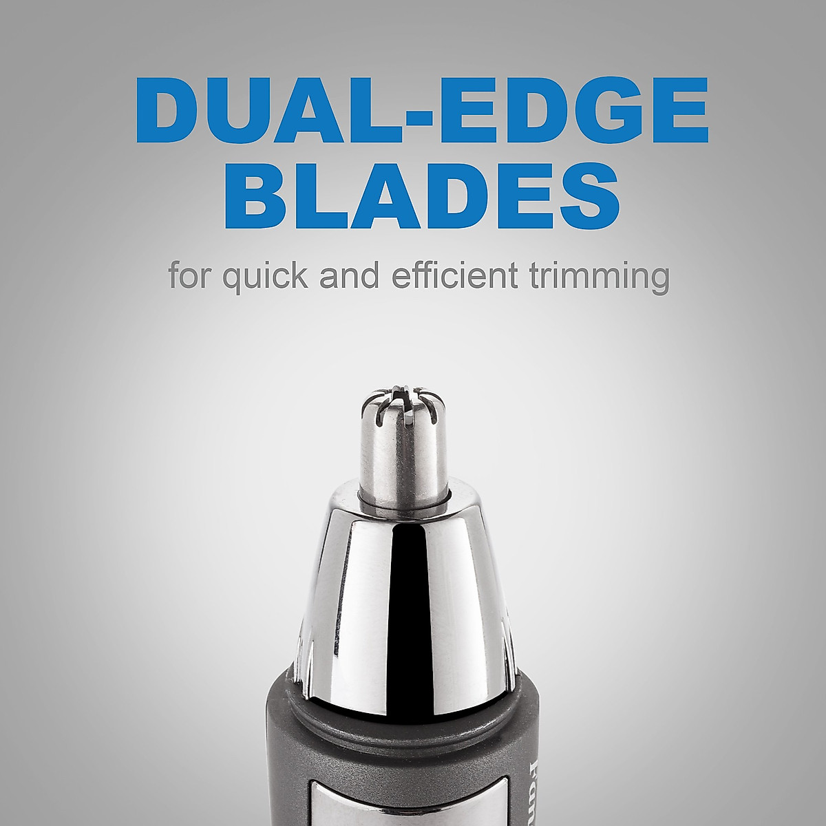 Fancii Professional Nose & Ear Hair Trimmer with LED Light, Water Resistant, Stainless Steel Blades, and Battery Power