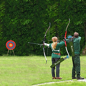 Seektop Archery Back Arrow Quiver Holder, Adjustable Foldable Archery Quivers for Arrows Bow Hunting and Target Practicing for Youth Adults (New-Green)